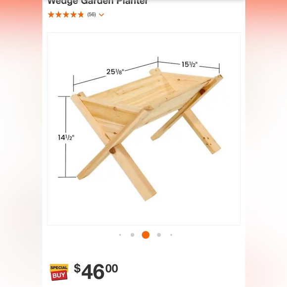 outdoor essentials | Other | Cedar Wedge Garden Planter | Poshmark